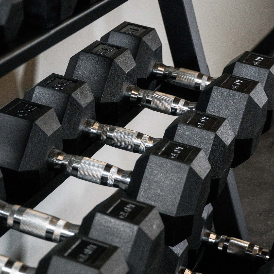 GIANT Rubber Hex Dumbbell Sets - Ergonomic – Giant Lifting