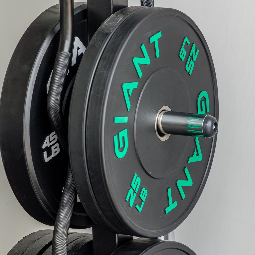 GIANT Bumper Plate Tree w/ Bar Storage – Giant Lifting