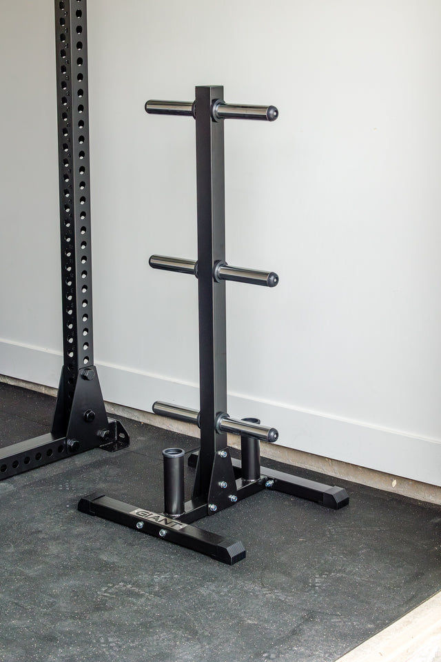 GIANT Bumper Plate Tree w/ Bar Storage – Giant Lifting
