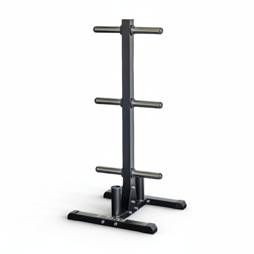 GIANT Bumper Plate Tree w/ Bar Storage – Giant Lifting